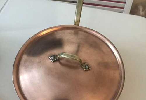 Медная сковорода-сотейник 24 см(3.3 л) Швеция