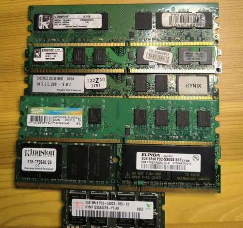 Оперативная память ddr2 2gb ddr3 8gb ddr4 8-16gb