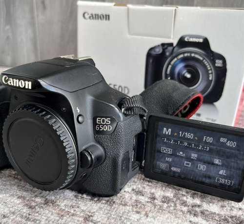 Фотокамера canon650d +объектив sigma 30мм 1,4