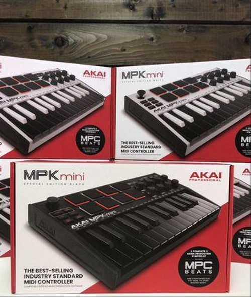 Миди контроллер Akai MPK mini mk 3 WH, Black