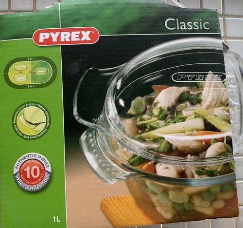 Pyrex кастрюля, керамическая форма