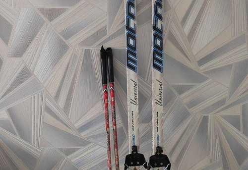 Лыжи беговые 150 см новые