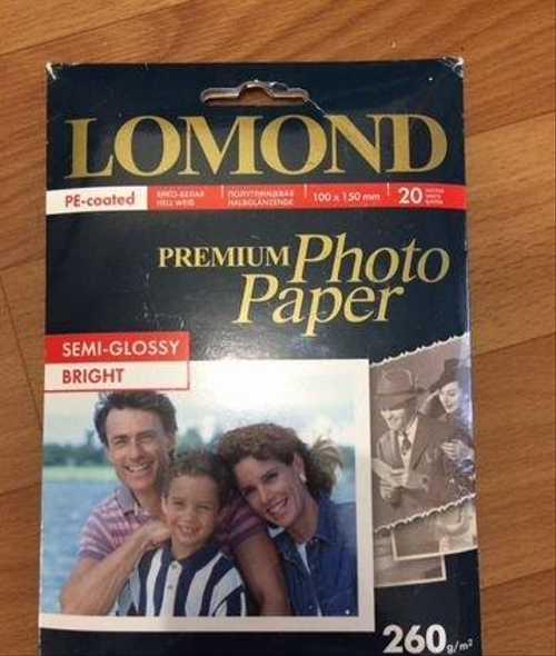Фотобумага Lomond 20 листов полуглянцевая