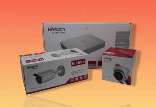Комплект видеонаблюдения для частного дома hiwatch