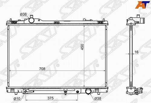 Радиатор охлаждения Лексус LS460/LS600 07