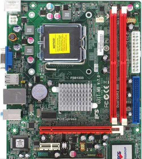 EliteGroup G31T-M9 rev7.0 LGA775 G31 mATX 2DDR2