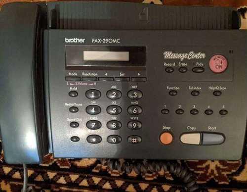 Факс, телефон Brother fax-290mc