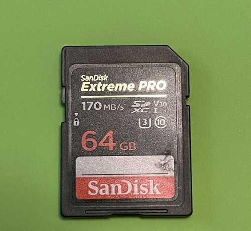 Карта памяти SanDisk sdxc 64 Gb Class 10