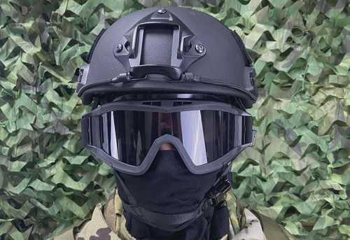 Штурмовой шлем бтш-6А "Сапсан" арамид, черный