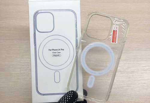 Чехол на iPhone 14 Pro Clear Case MagSafe силикон