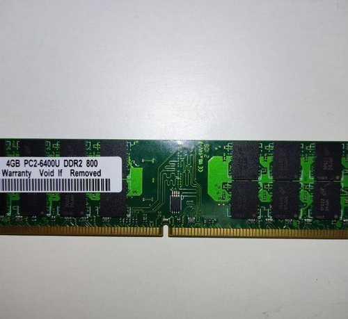 RAM озу (ноунейм) DDR2 4gb pc2-6400 800Mhz