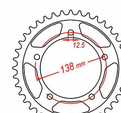 MTX Звезда цепного привода аналог JTR302.44