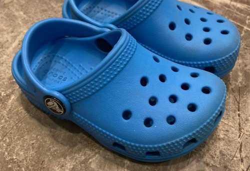 Crocs кроксы сабо С7, С6 синие