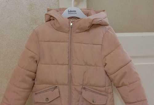 Куртка для девочки зимняя весна 116-122