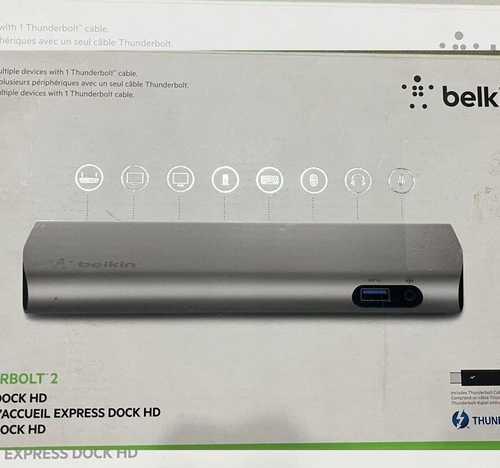 Докстанция Belkin Thunderbolt 2 Express Dock HD