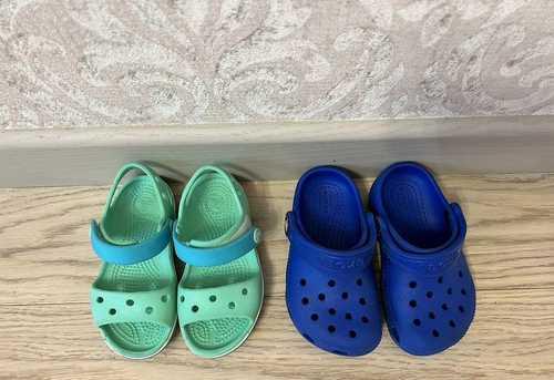 Сандалии crocs c7 синие