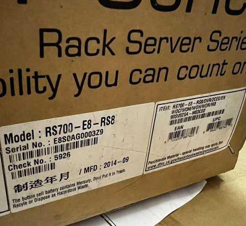 Серверная платформа 1U asus RS700-E8-RS8