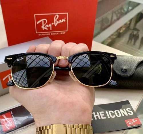 Очки ray ban clubmaster стеклянные