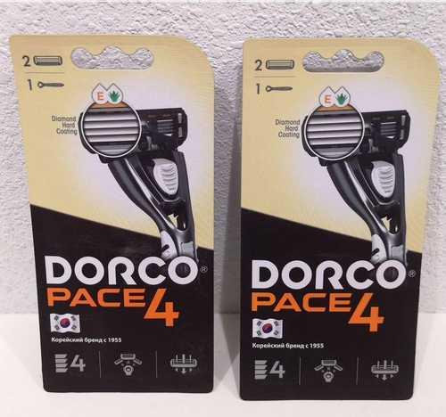 Станок бритвенный Dorco Pace 4 и 2 кассеты