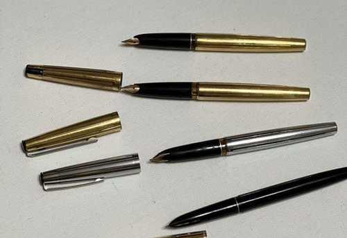 Лотом 4 ручки с золотыми перьями СССР цена за все