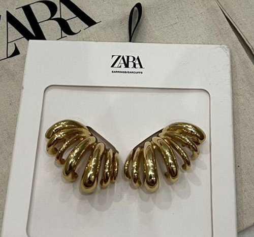 Серьги каффы zara в наличии