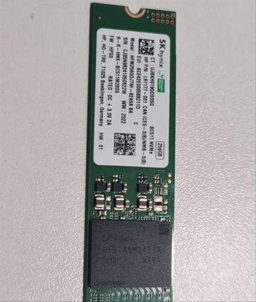 Ssd pci e 256Gb Sk hynix hfm256gdjtnl