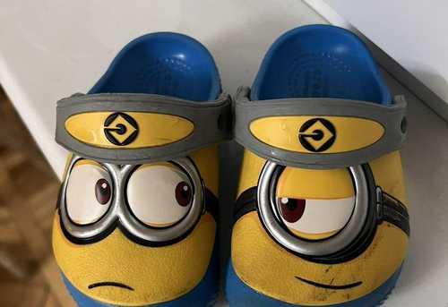 Crocs minions сабо детские 23/6