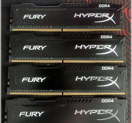 Оперативная память - Kingston Hyperx Fury DDR4 32G