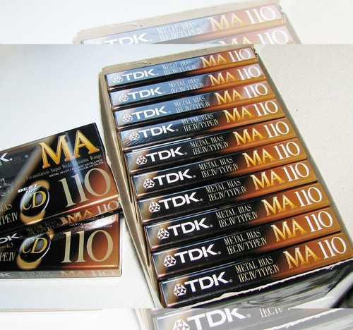 Аудиокассеты TDK MA110 Metal IV толстые коробки