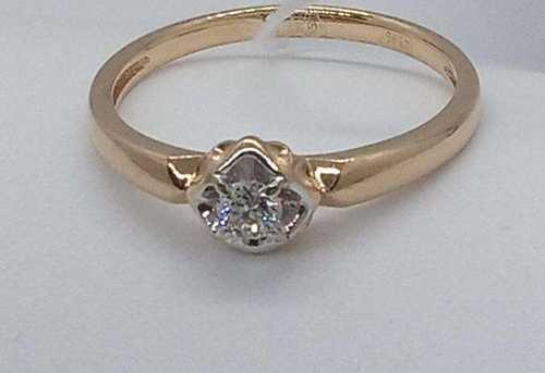 Кольцо с бриллиантом 585