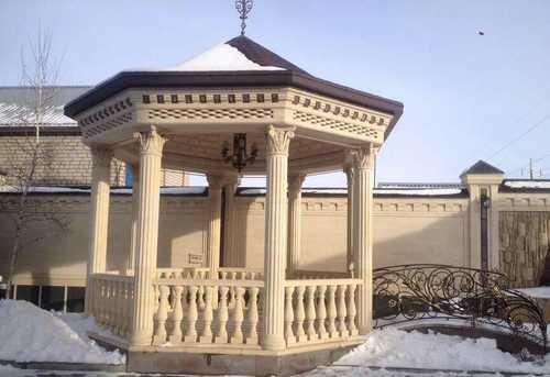 Облицовка фасадов дома Дагестанского камня