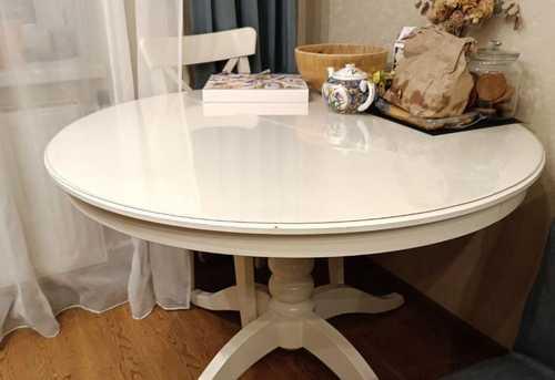 Стол белый IKEA ingatorp 155/110x74
