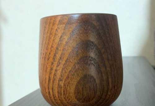 Кружка деревянная 8 х 6,5 см с дефектами