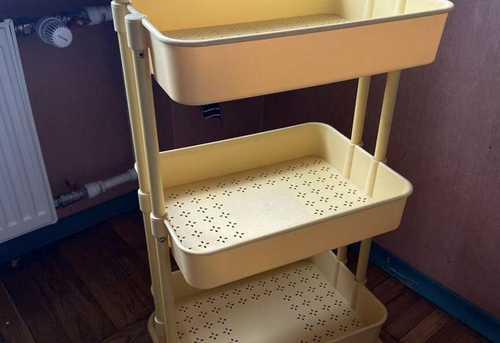 Тележка на колесиках для ванной кухни спальни