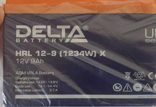 Аккумуляторная батарея геливая Delta HR12-9 12V9Ah