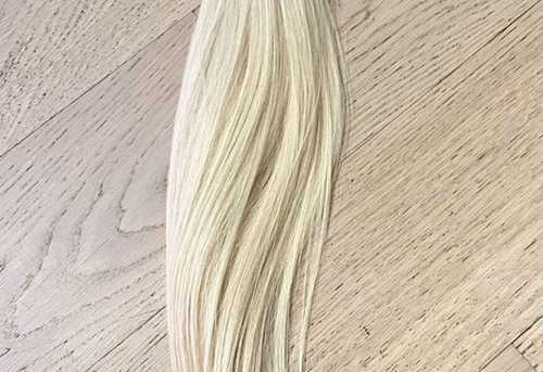Волосы для наращивания блонд 55 см