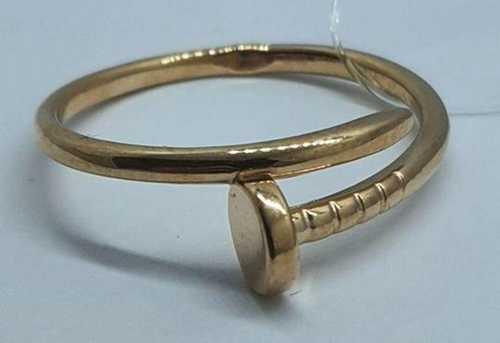 Золотое кольцо гвоздь 585 проба