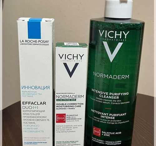 Кремы и гели для умывания Vichy, La Roche Posay