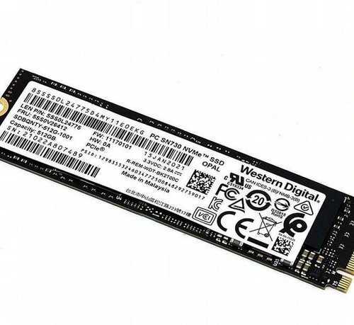 SSD PCIe 512Gb Western Digital PC SN730 NVMe