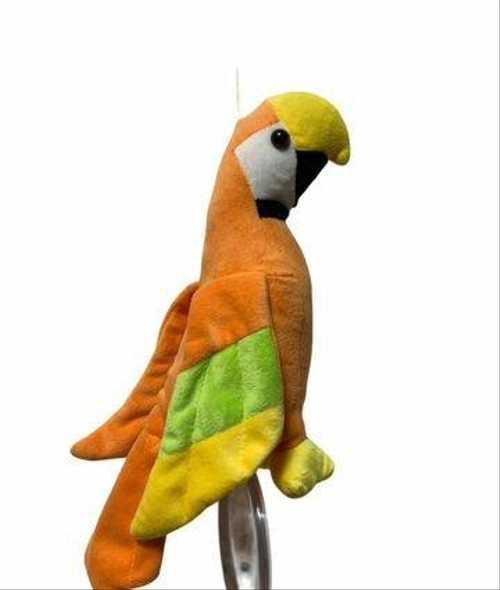 Держатель полотенца Попугай оранжевый с кольцом