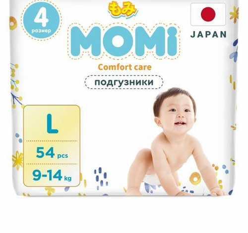 Подгузники momi care размер L - 2 упаковки