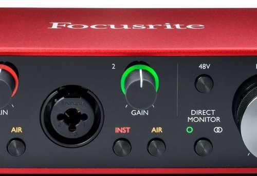 Focusrite Scarlett 2i2 3rd Gen новая в наличии