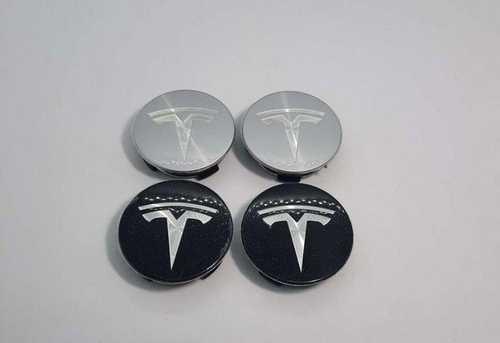 Колпачки заглушки на литые диски Tesla