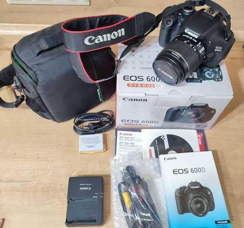 Зеркальный фотоаппарат Canon EOS 600d kit