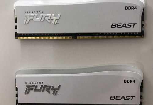 Оперативная память ddr4 16gb kingston beast fury