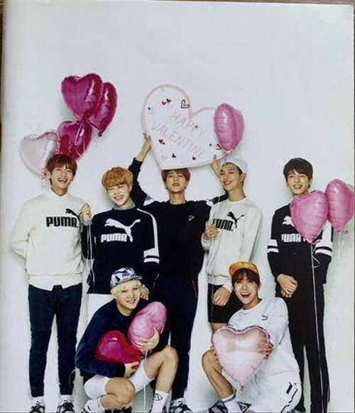 BTS тетрадь в клетку