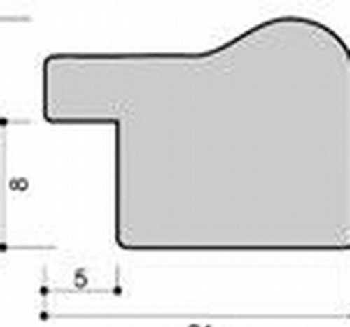 Фоторамка вк пластик Касабланка белый 15х21 (24)