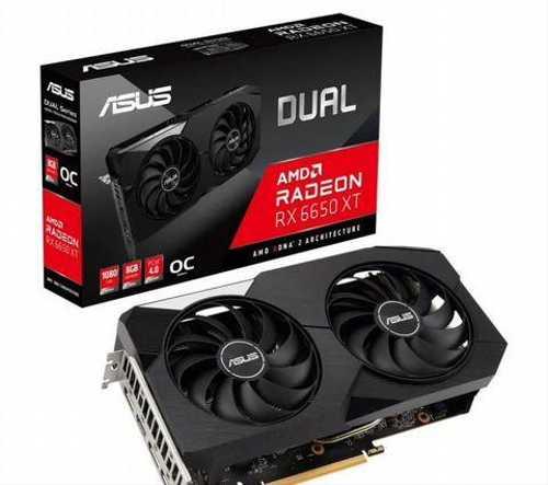 Видеокарта asus dual RX 6650 XT O8G