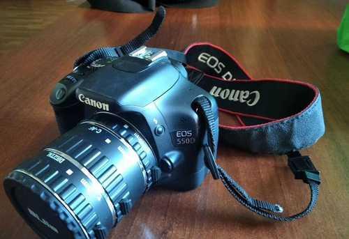 Зеркальный фотоаппарат Canon 550D +полный комплект