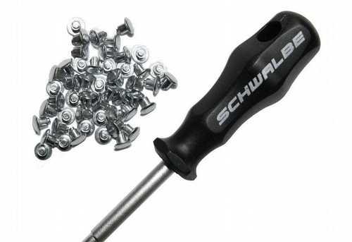 Набор шипов Schwalbe SET Studs+tool, сталь